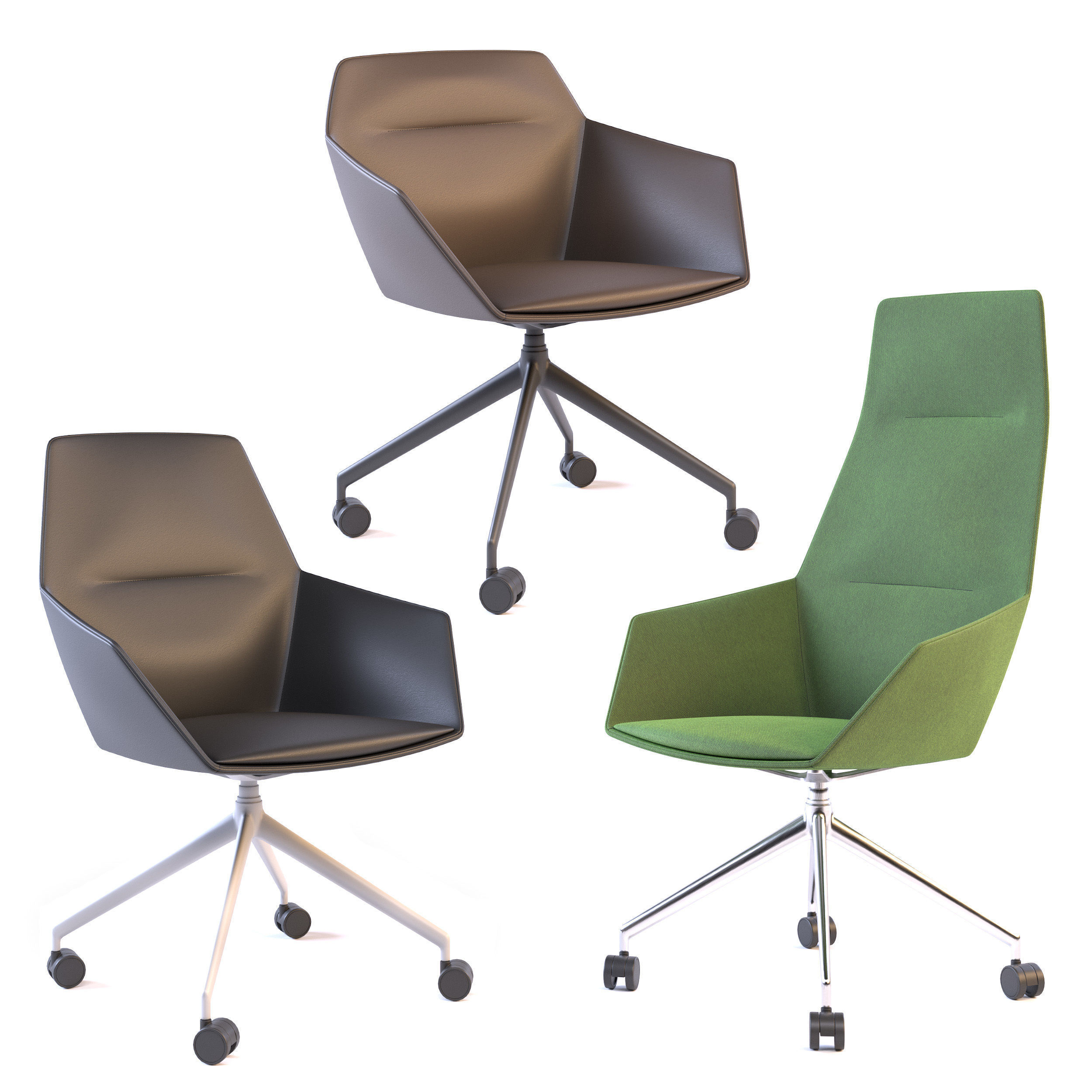 Brunner Ray Soft Chairs Collection 3D model | CGTrader
