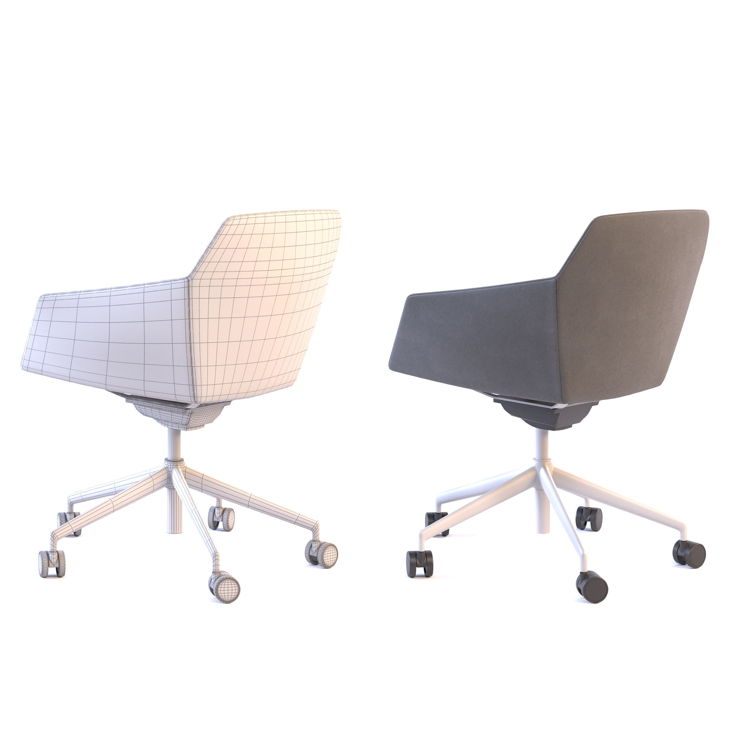 Brunner Ray Soft Chairs Collection 3D model | CGTrader