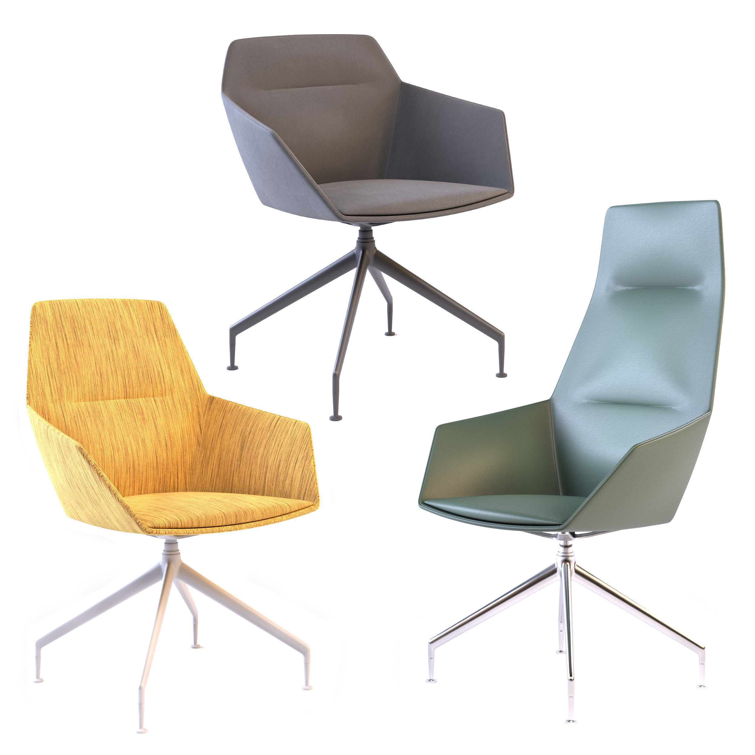 Brunner Ray Soft Chairs Collection 3D model | CGTrader
