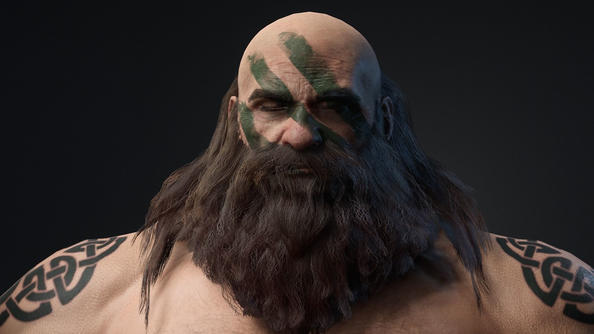 3D model Dwarf Game Ready Low-poly 3D model VR / AR / low-poly rigged ...