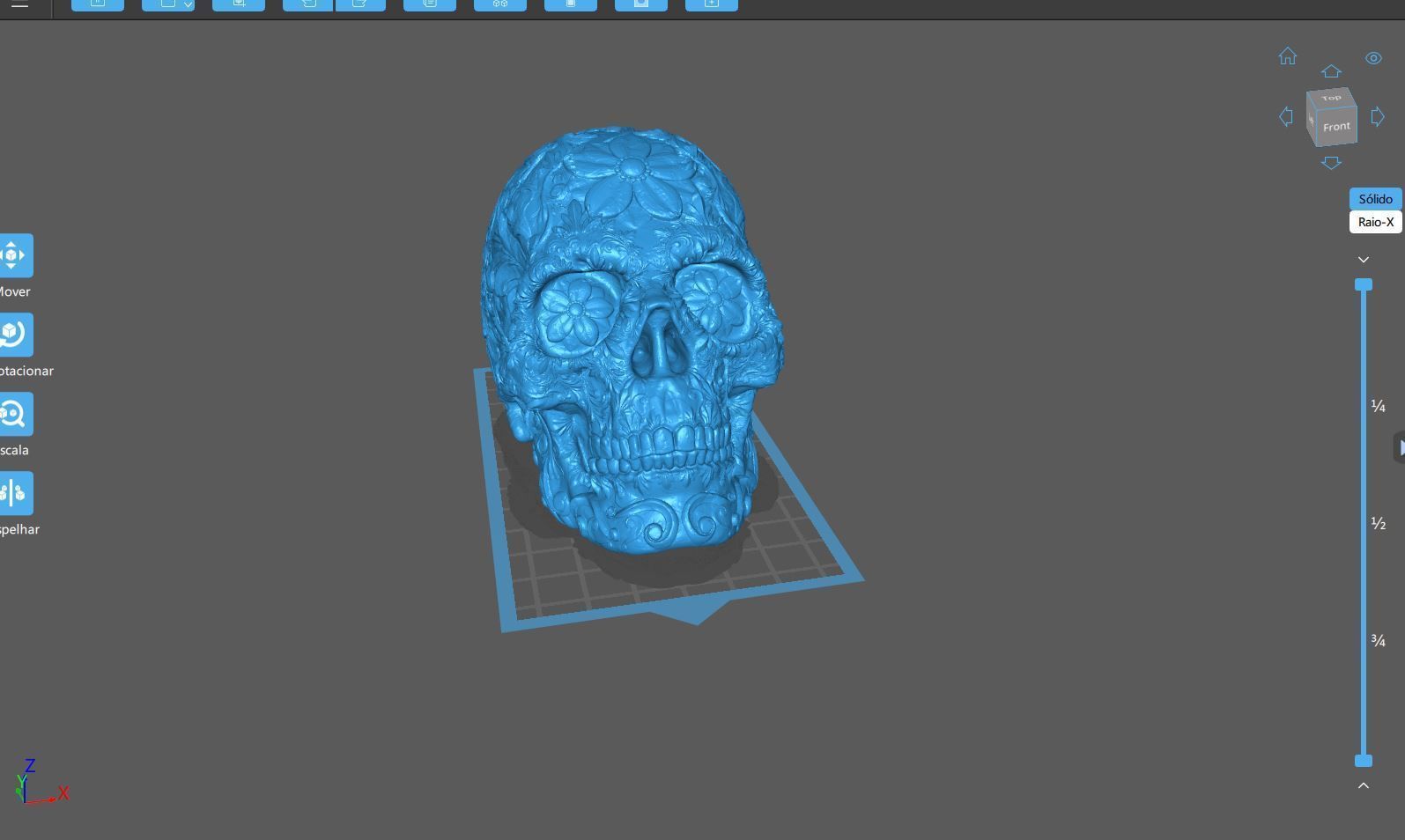 Skull Calavera Ornamental 3D model 3D printable | CGTrader