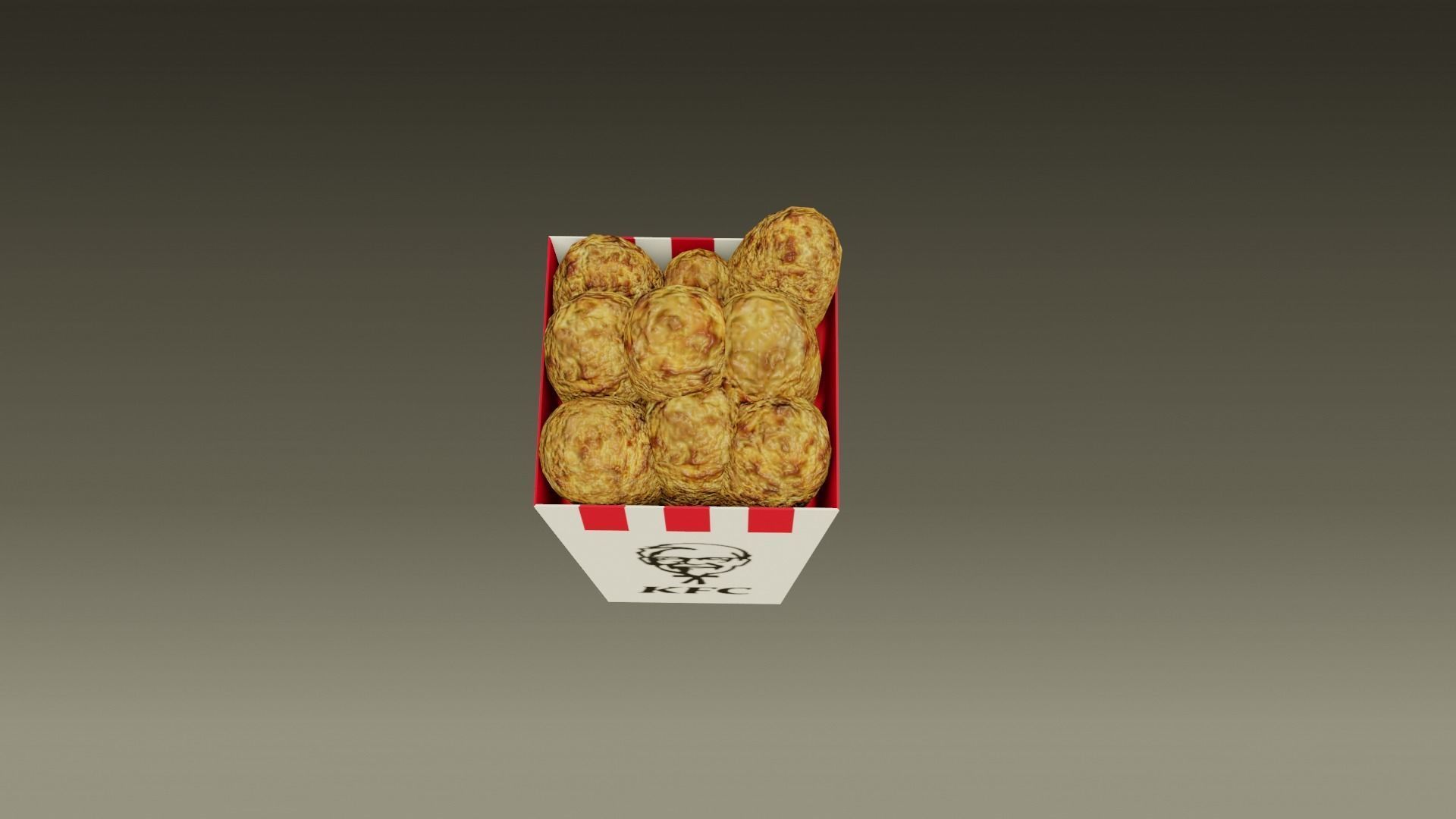 3D model KFC - Kentucky Fried Chicken - medio - 2021 - low poly VR / AR ...