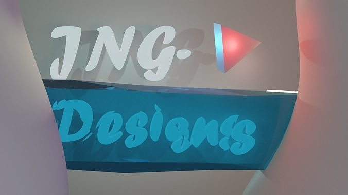 JNG-logo sign that says jng designs 3D model 3D printable | CGTrader