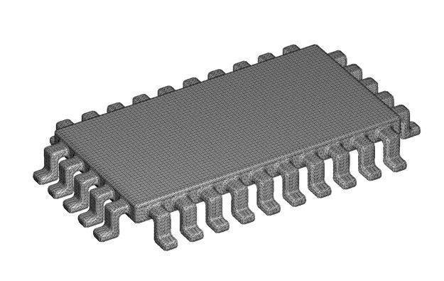 Classic Electronic Microchip 3D model 3D printable | CGTrader