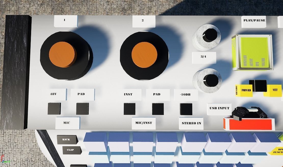 Leviathan Industry DJ Mixing Console LMI6H Static Cubes free 3D model ...