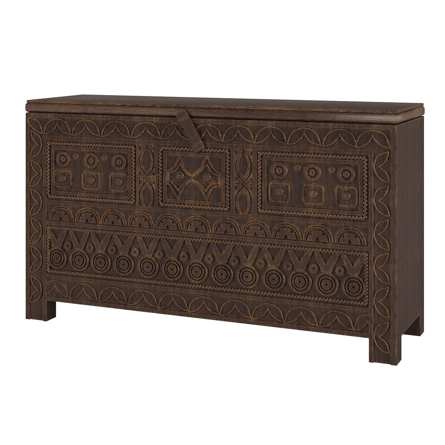 Moroccan style console cabinet 3D model | CGTrader