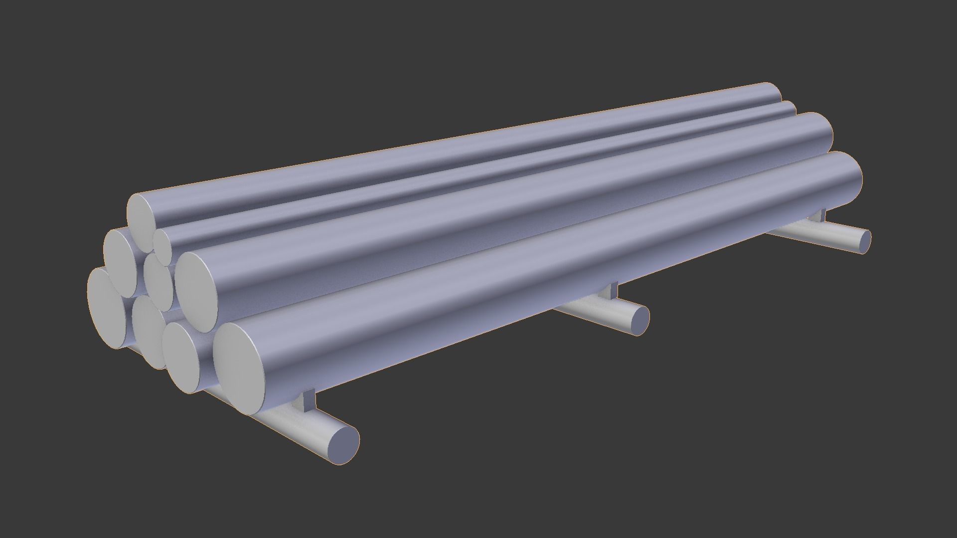 Log stack 3D model | CGTrader