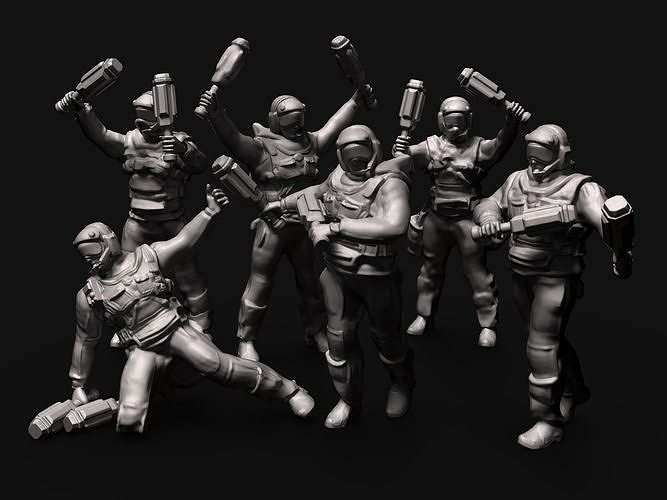 Crew- MechbaySignalsCrew 3D model 3D printable | CGTrader