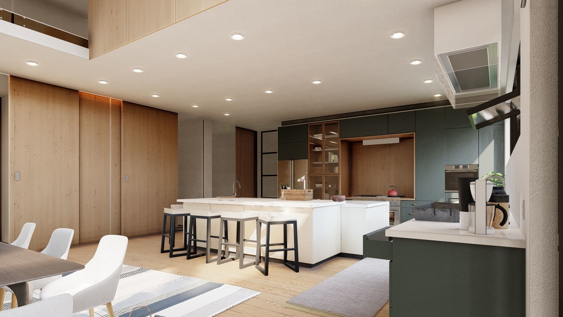 Open Velvet Green Kitchen Model free 3D model 3D printable | CGTrader