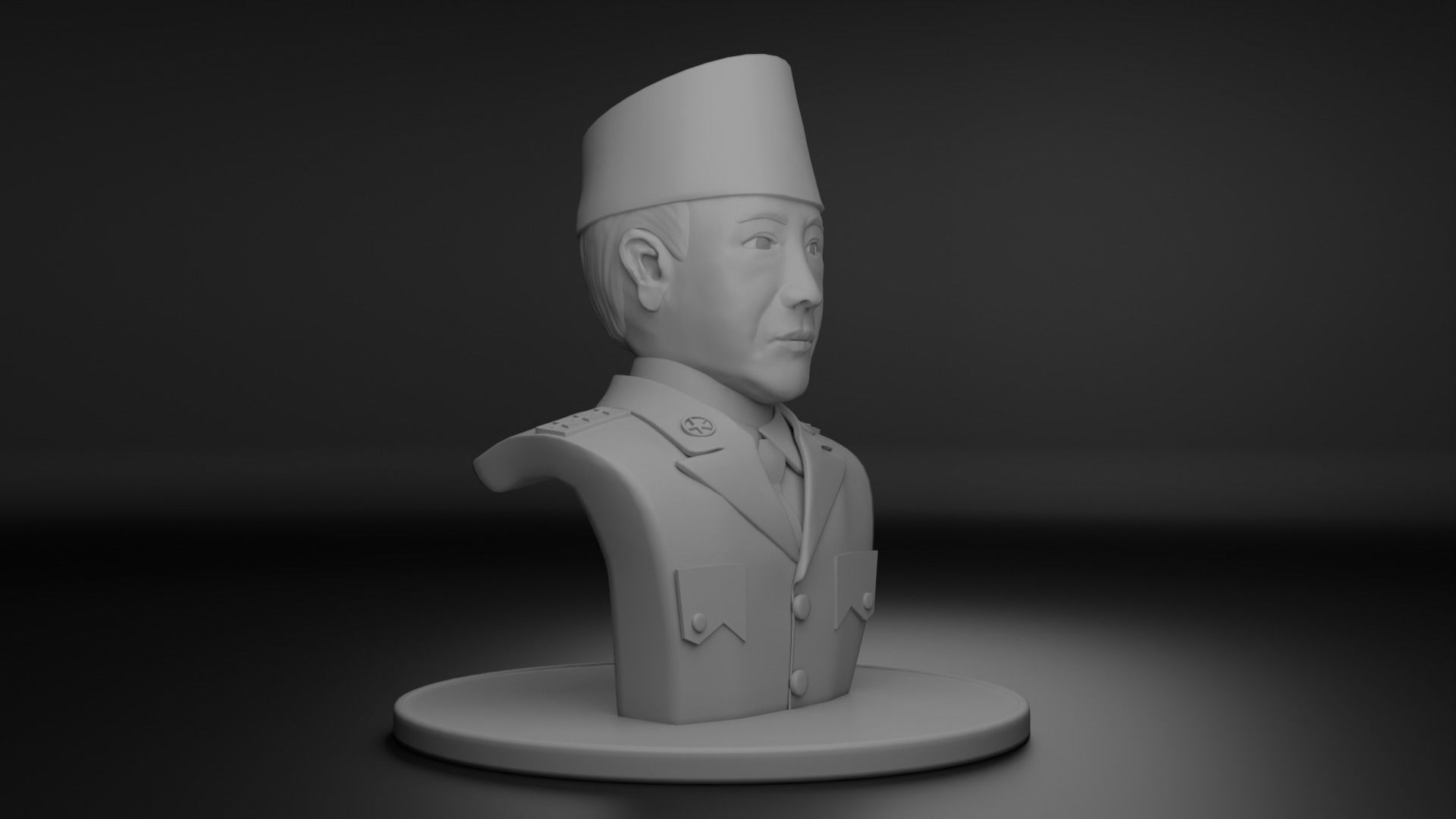 President Soekarno 3D model | CGTrader