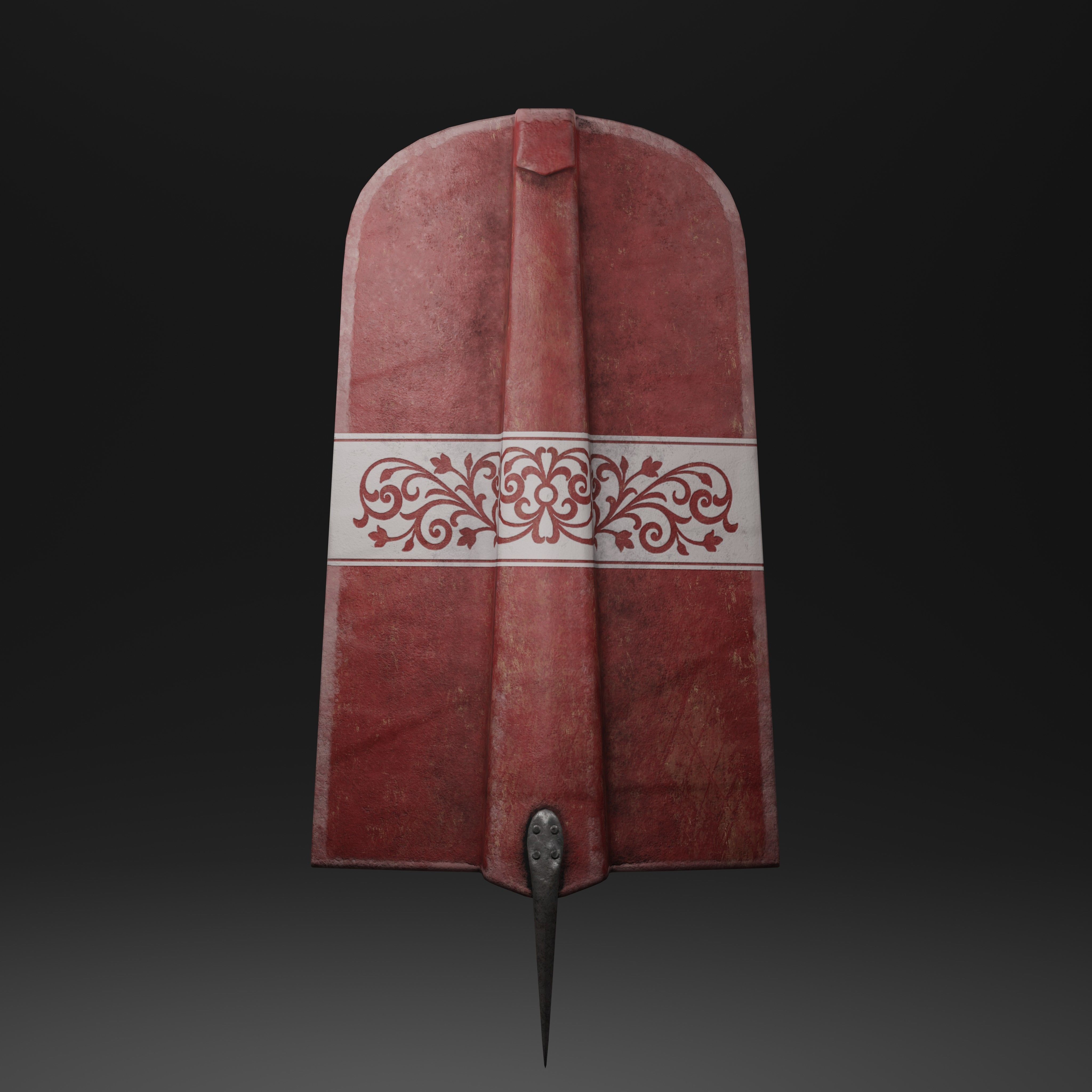 3D model Pavise Medieval Shield VR / AR / low-poly | CGTrader
