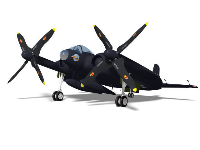 XF5U flying pancake 3D model | CGTrader