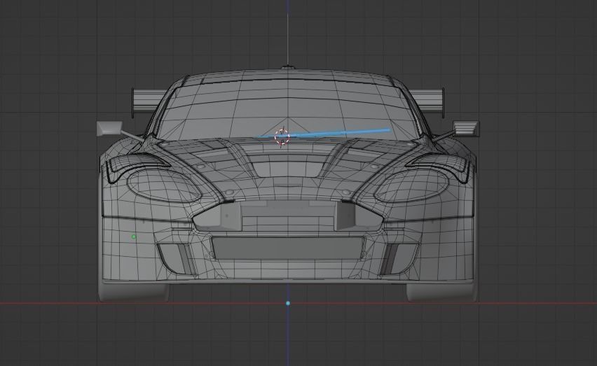 3D model Realistic Low Poly Aston Martin DB9 GT1 3D model VR / AR / low ...