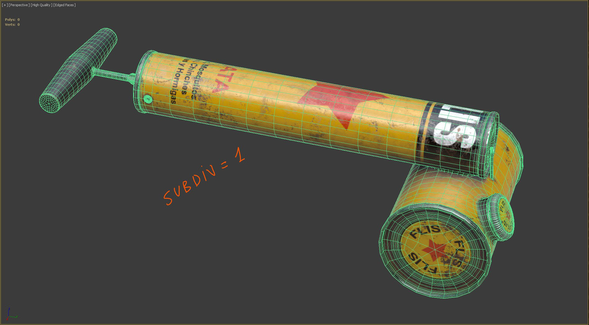 Vintage Insecticide Sprayer 3D model | CGTrader