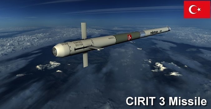 3D model Roketsan Cirit 3 Missile VR / AR / low-poly | CGTrader