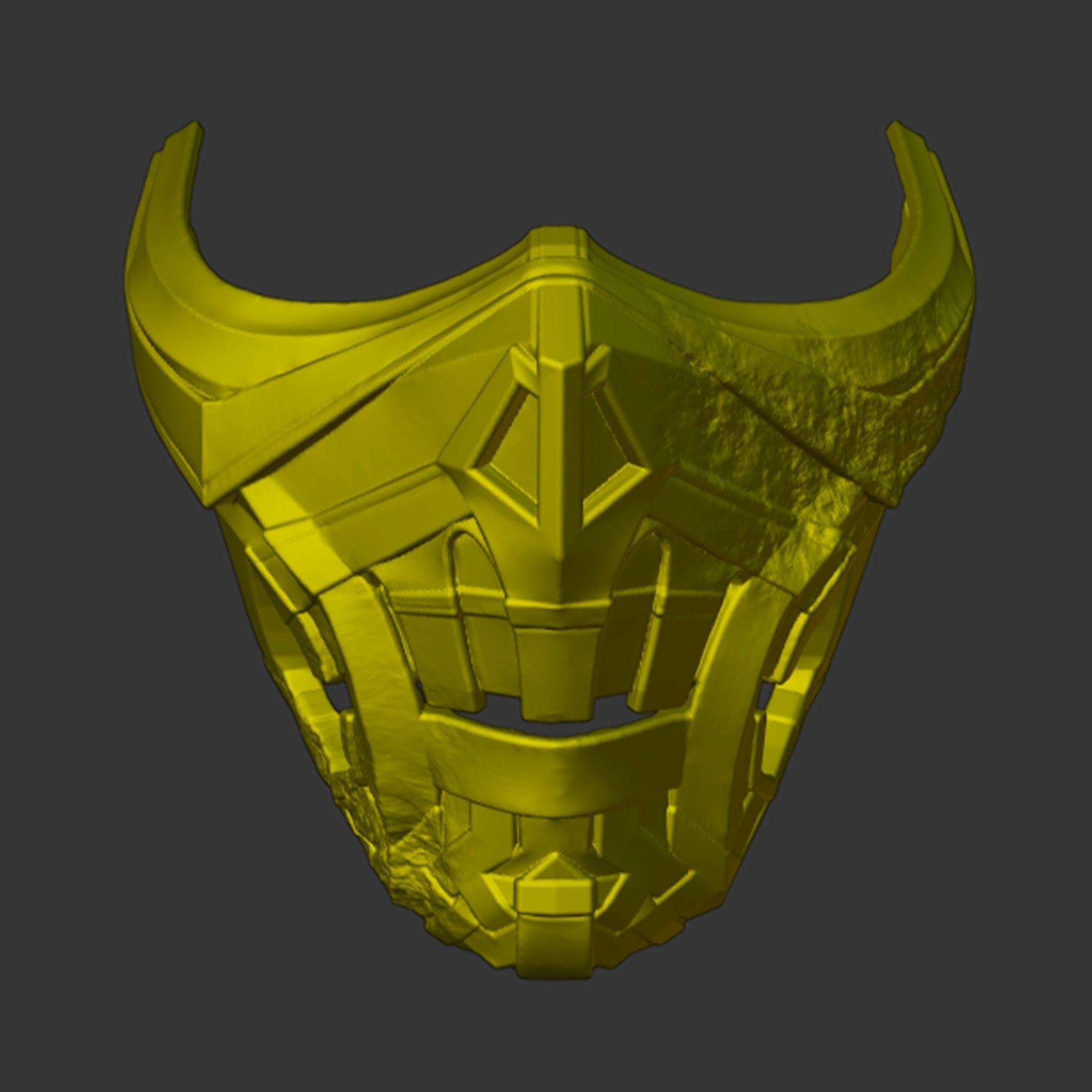 Mortal Kombat Movie 2021 Scorpion Mask - STL File 3D model 3D printable ...
