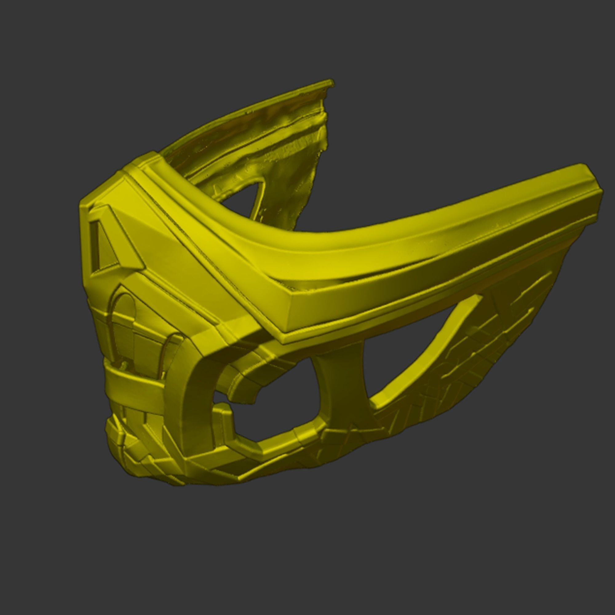 Mortal Kombat Movie 2021 Scorpion Mask - STL File 3D model 3D printable ...