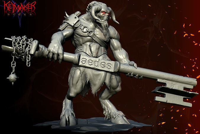 Daemon Keymaker 3D model 3D printable | CGTrader