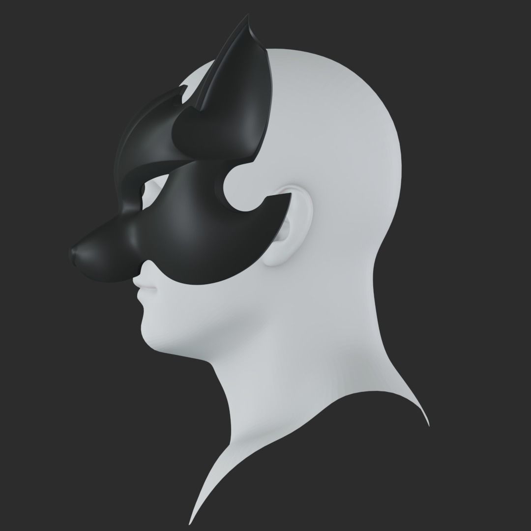 Cyber Fox Mask free 3D model 3D printable | CGTrader