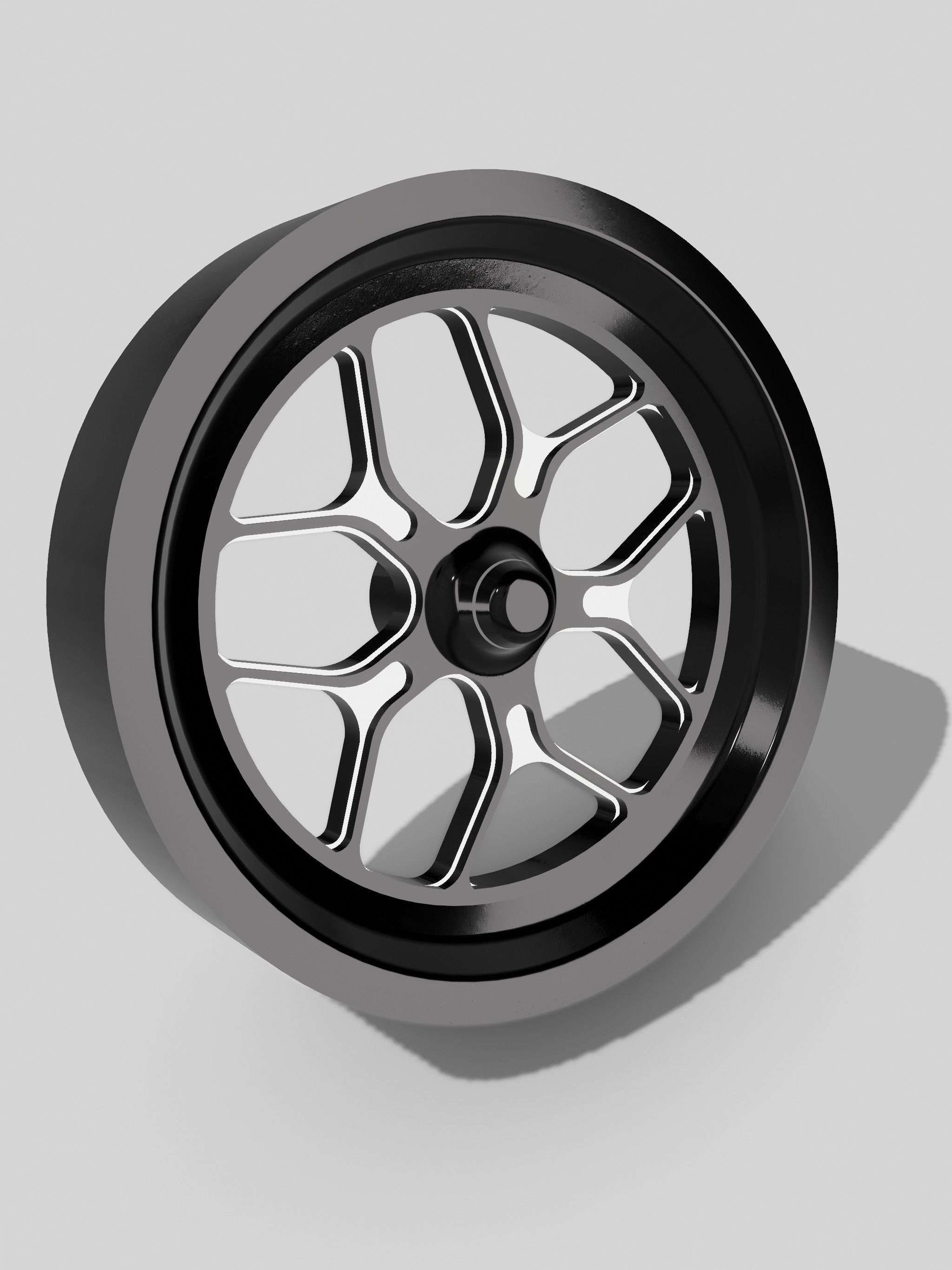 Billet Specialties Drag Wheel Comp 7 Front 3D model 3D printable | CGTrader