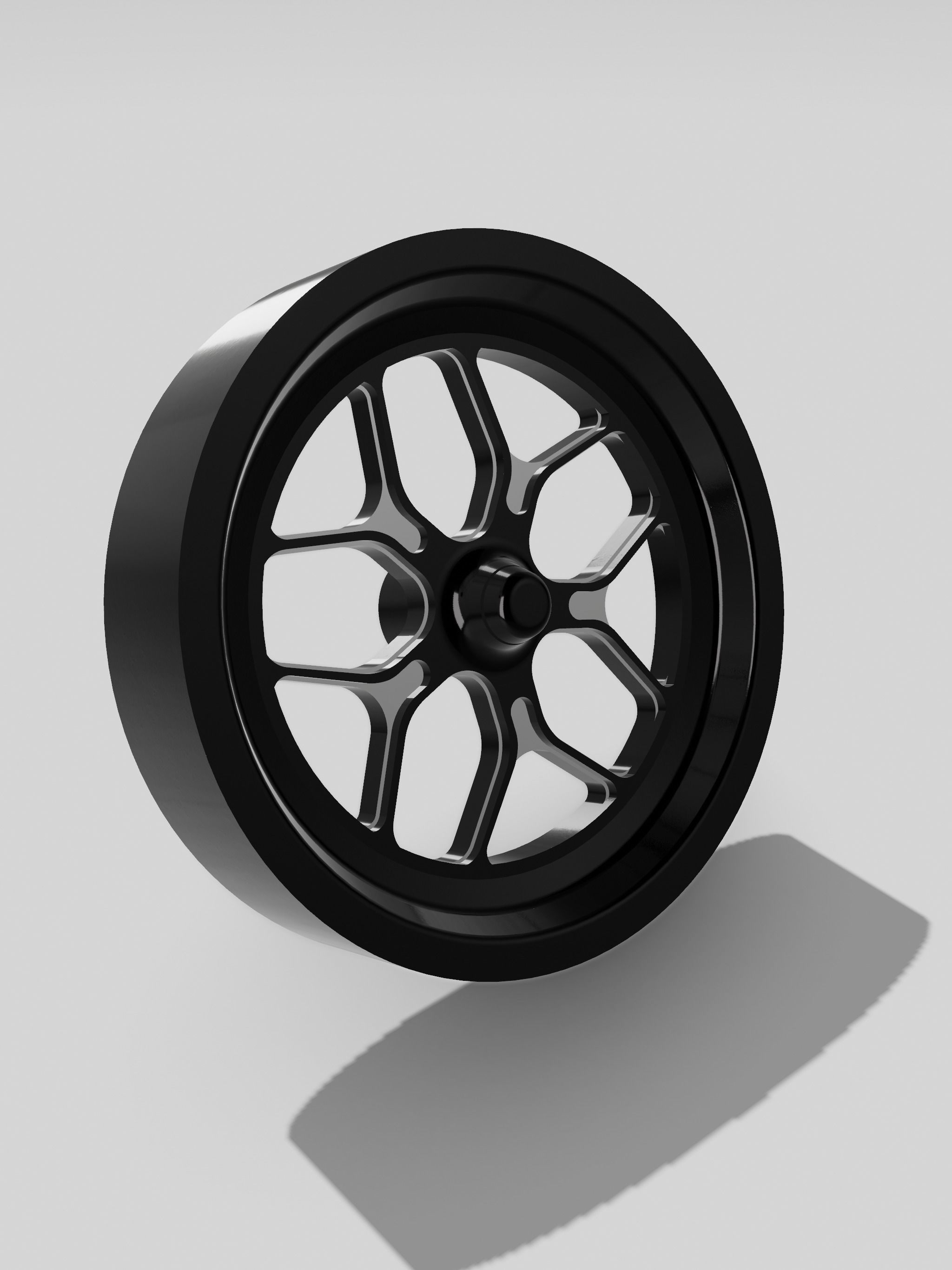 Billet Specialties Drag Wheel Comp 7 Front 3D model 3D printable | CGTrader