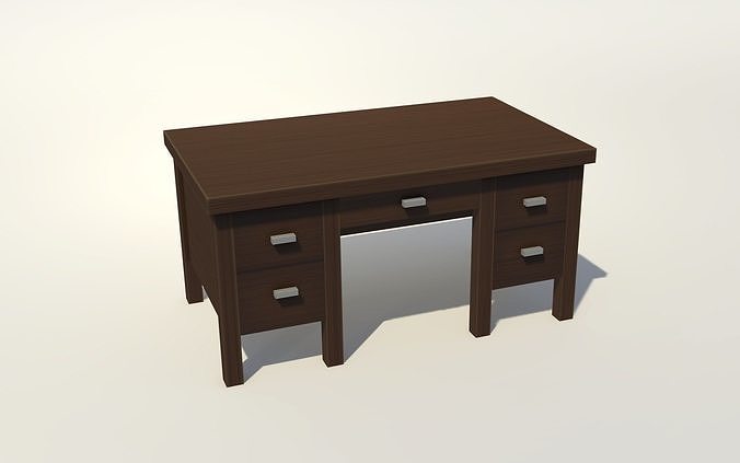 3D model Vintage Desk - No 1 VR / AR / low-poly | CGTrader