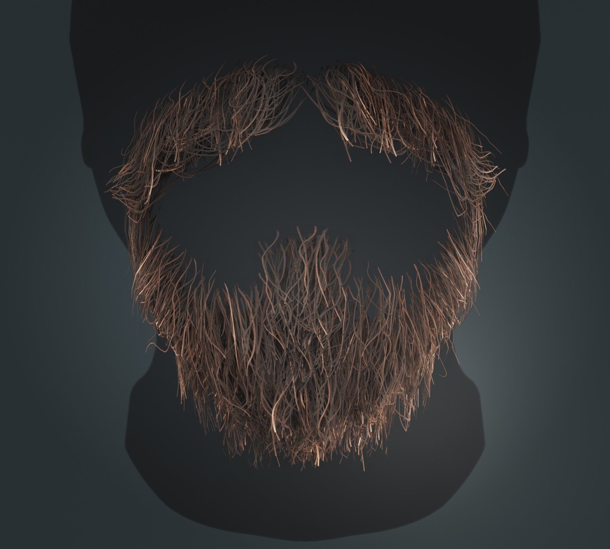 3D model Beard RealTime 10 Version 1 Low Poly VR / AR / low-poly | CGTrader