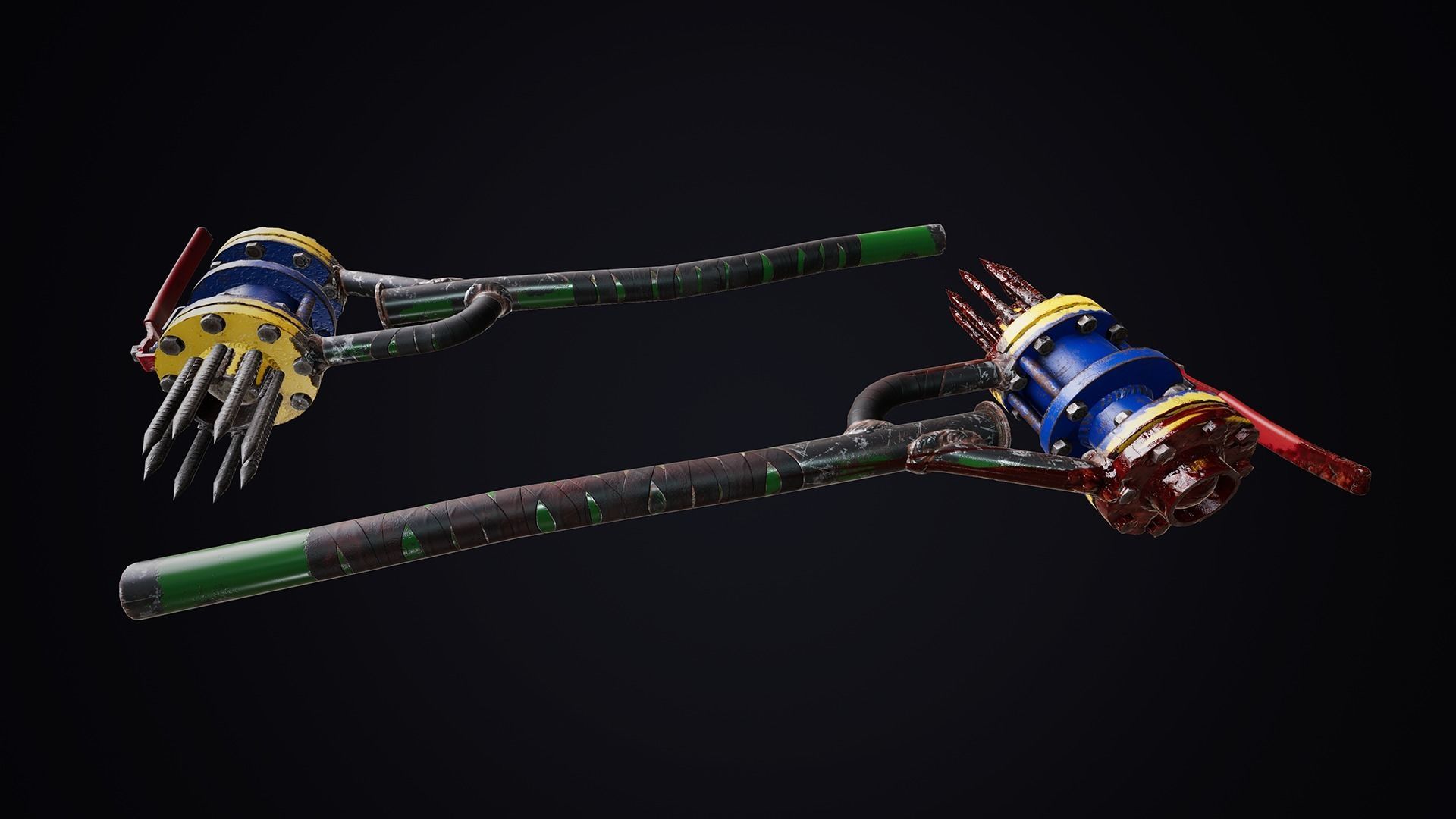 3D model Post Apocalyptic Pipe Hammer VR / AR / low-poly | CGTrader