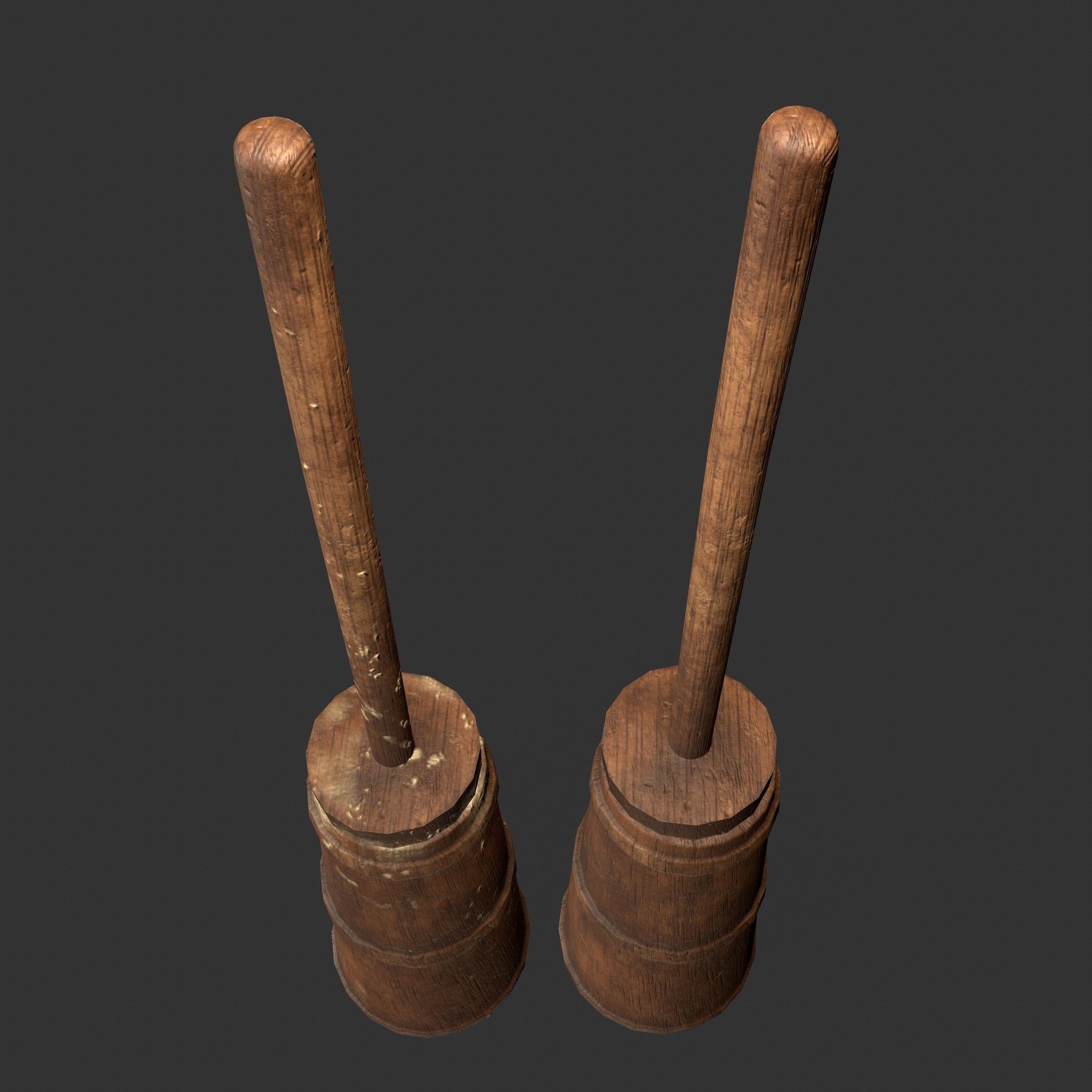 3D model Medieval Butter Churn with Butter VR / AR / low-poly | CGTrader