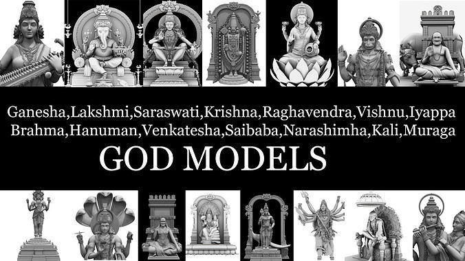 god models 3D model | CGTrader