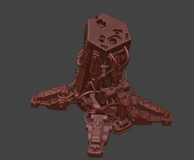 Mech robot leg 3D model | CGTrader