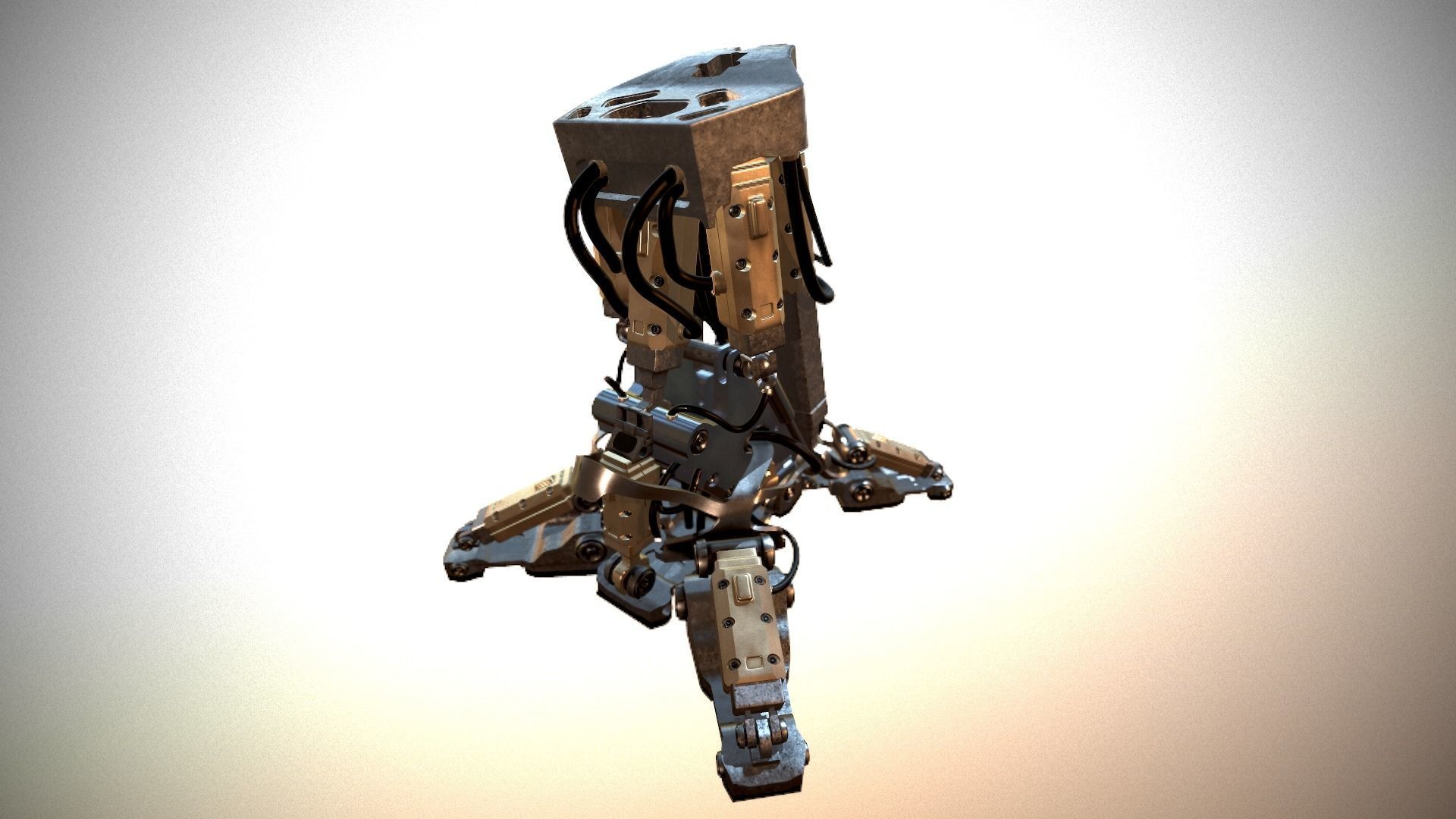 Mech robot leg 3D model | CGTrader