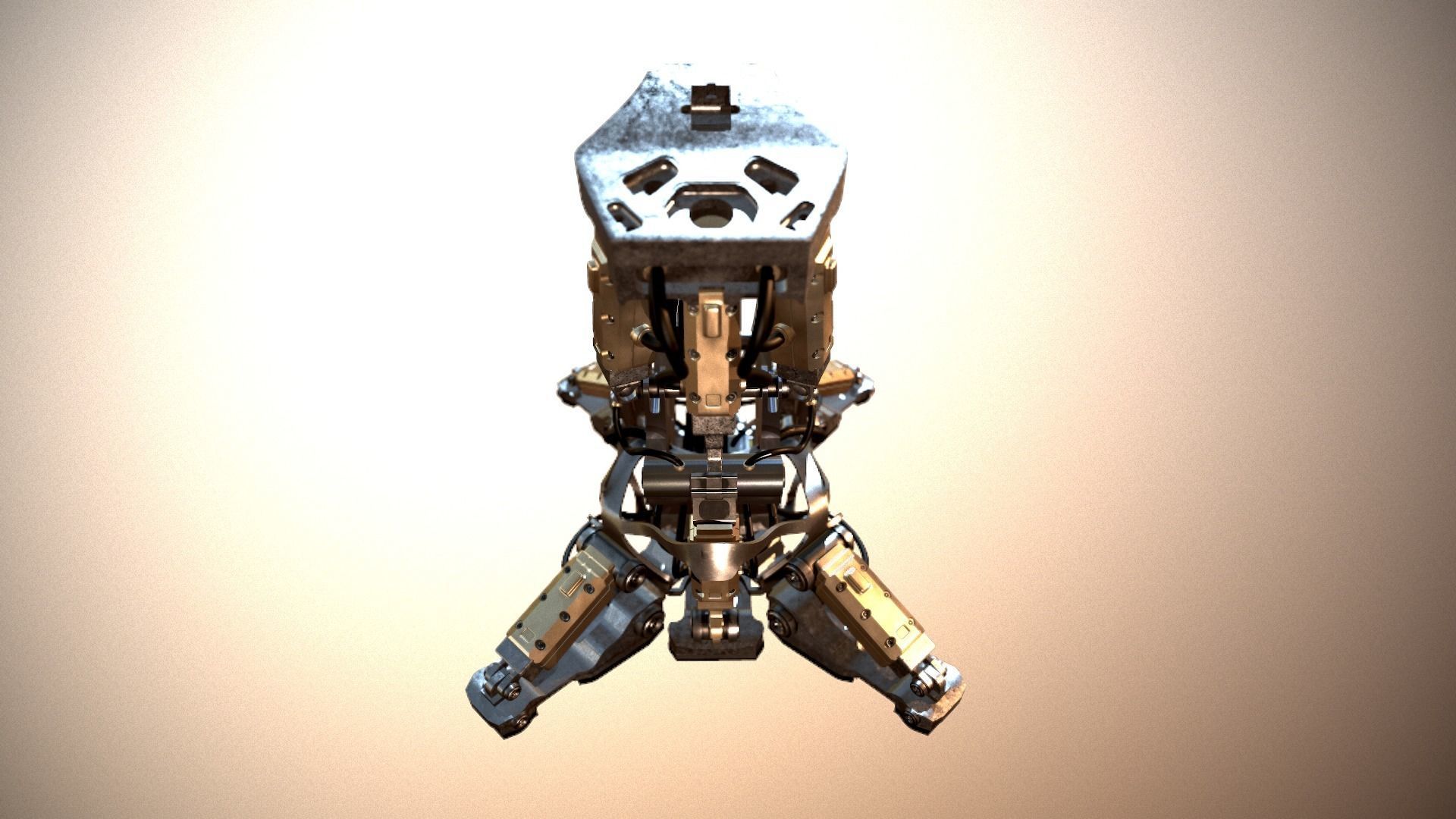 Mech robot leg 3D model | CGTrader