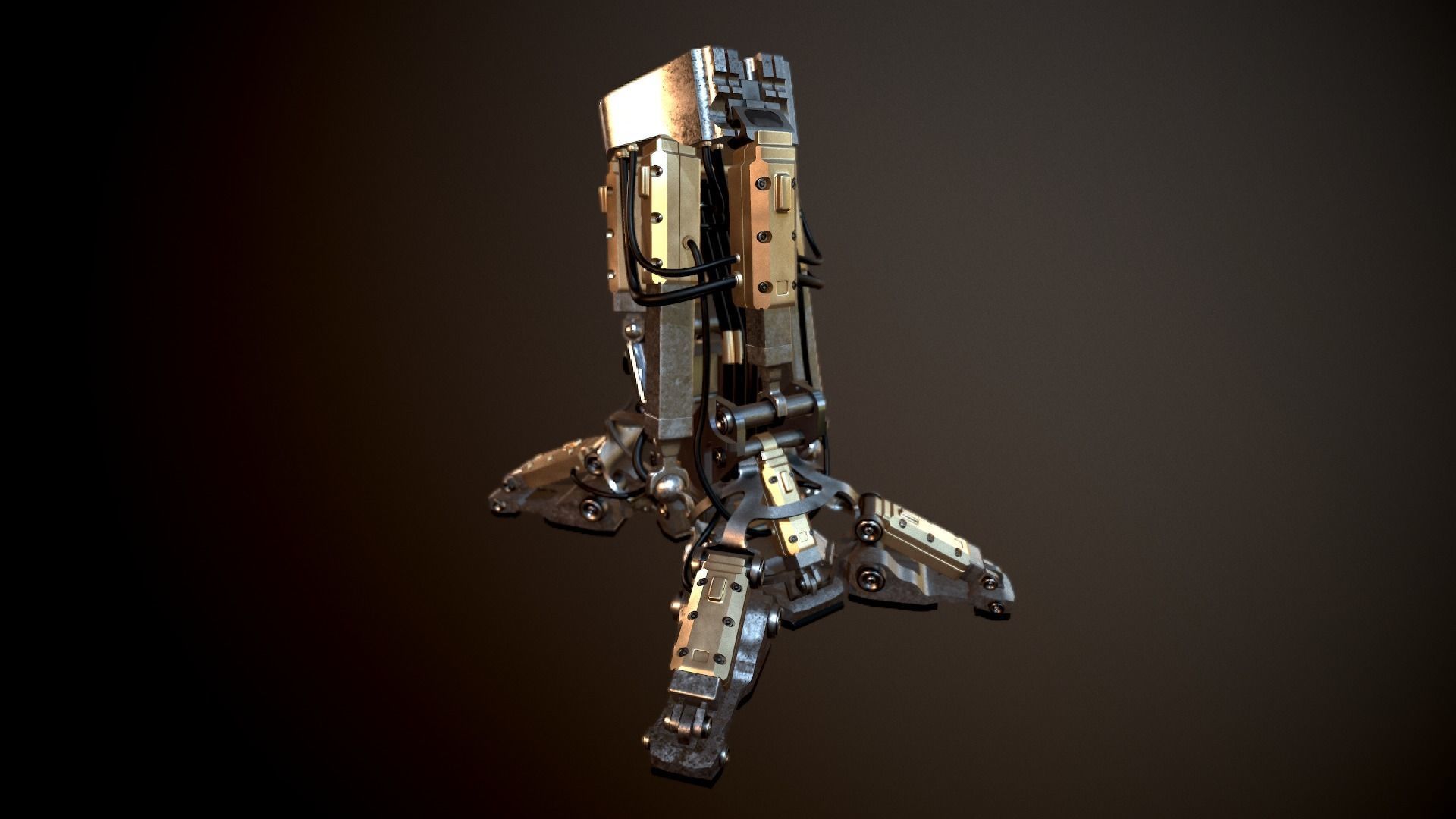 Mech robot leg 3D model | CGTrader