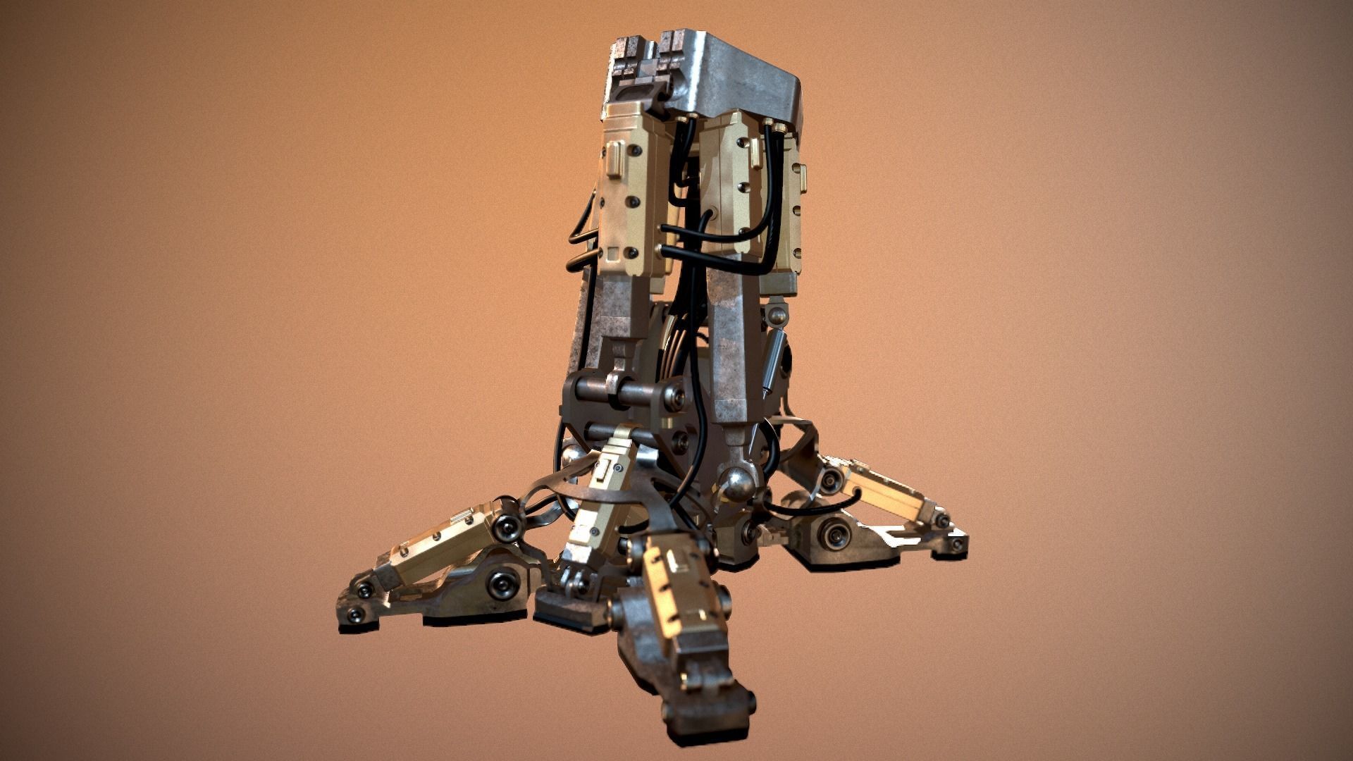 Mech robot leg 3D model | CGTrader