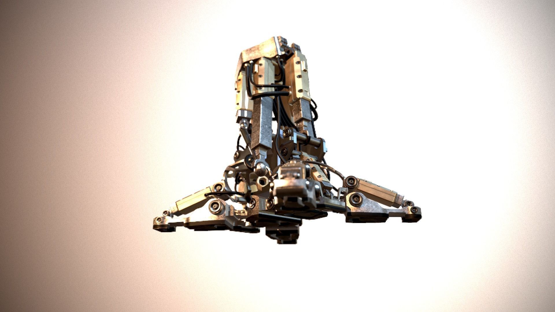Mech robot leg 3D model | CGTrader