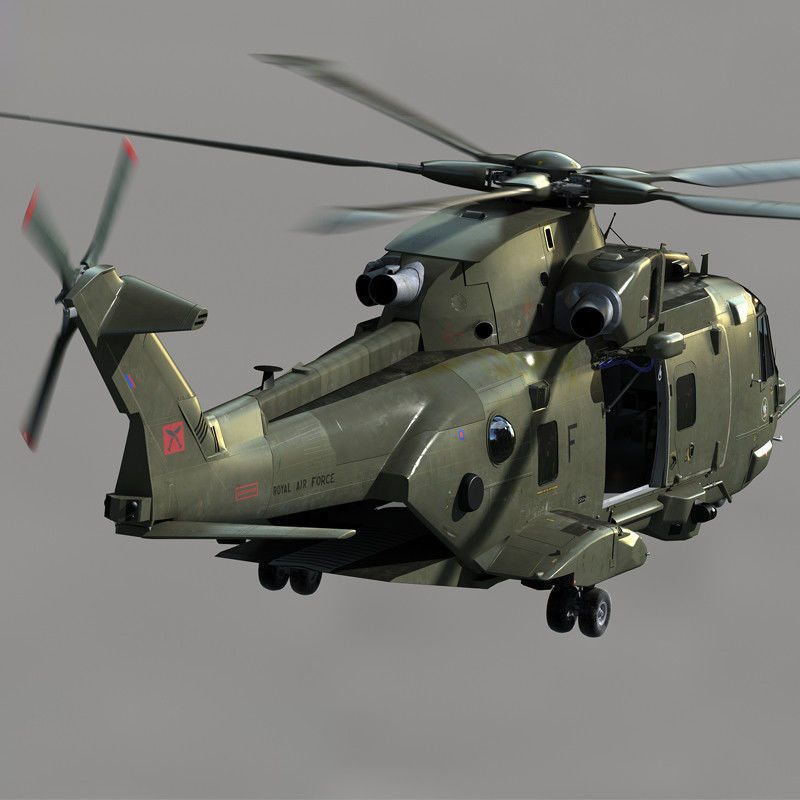 RAF EHI EH-101 Merlin HC 3 Mk 411 3D model | CGTrader