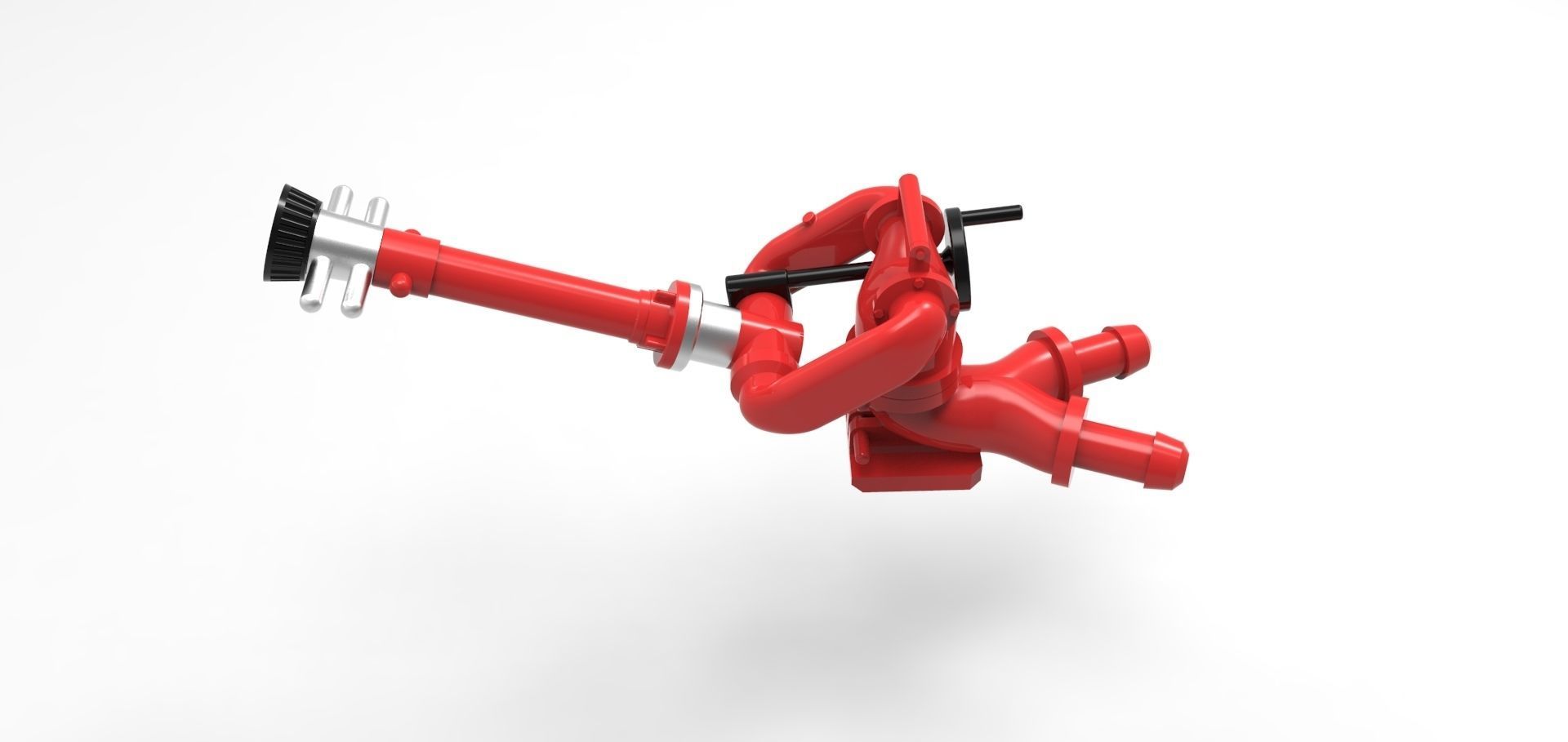 Railing fire monitor for rescue cruisers 3D model 3D printable | CGTrader