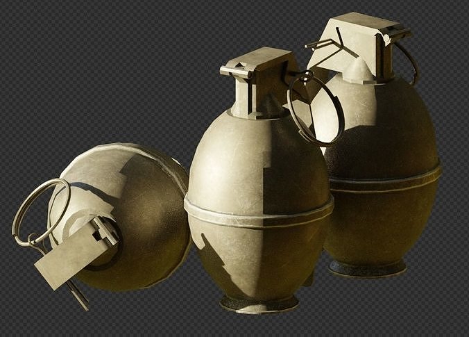3D model M26 High-Explosive Frag Grenade VR / AR / low-poly | CGTrader
