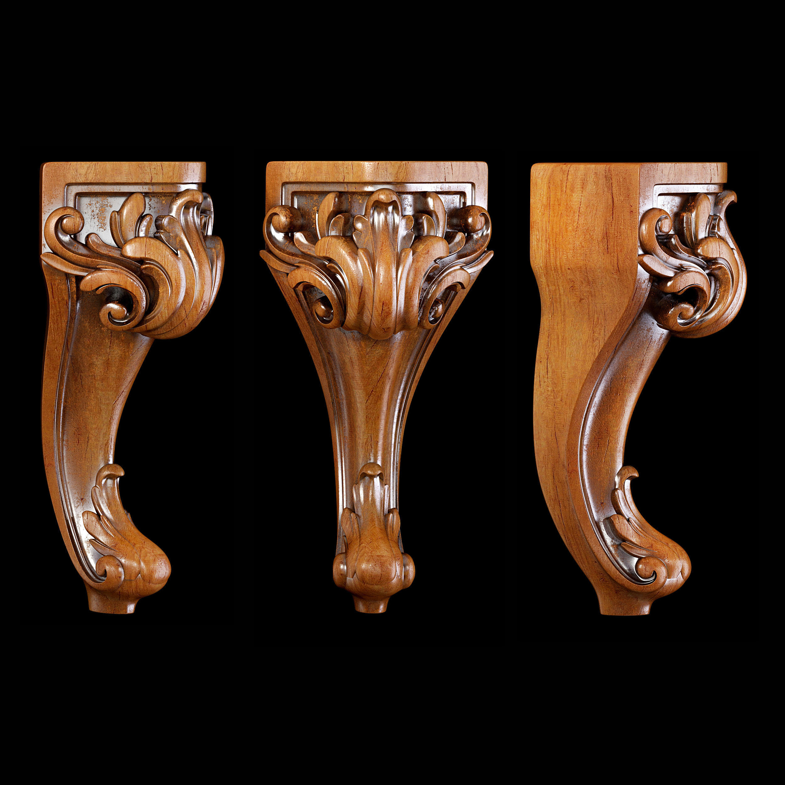 Classic leg 007 3D model | CGTrader