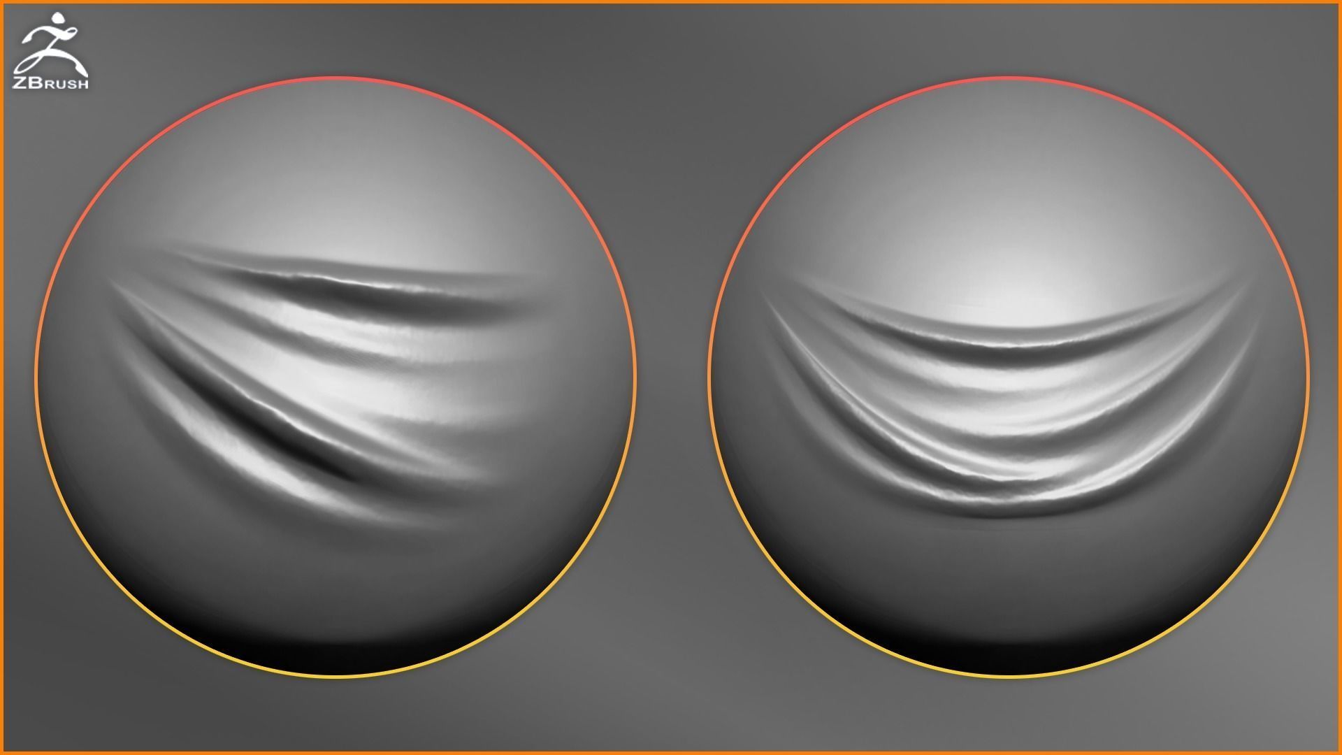 16 Folds Brush and Alphas for ZBrush 3D model | CGTrader