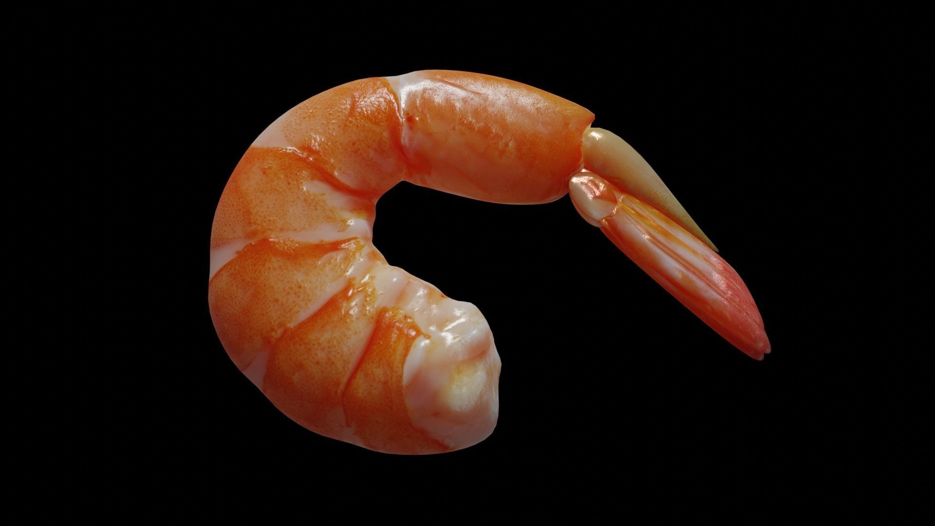 3D model Cooked shrimp VR / AR / low-poly | CGTrader