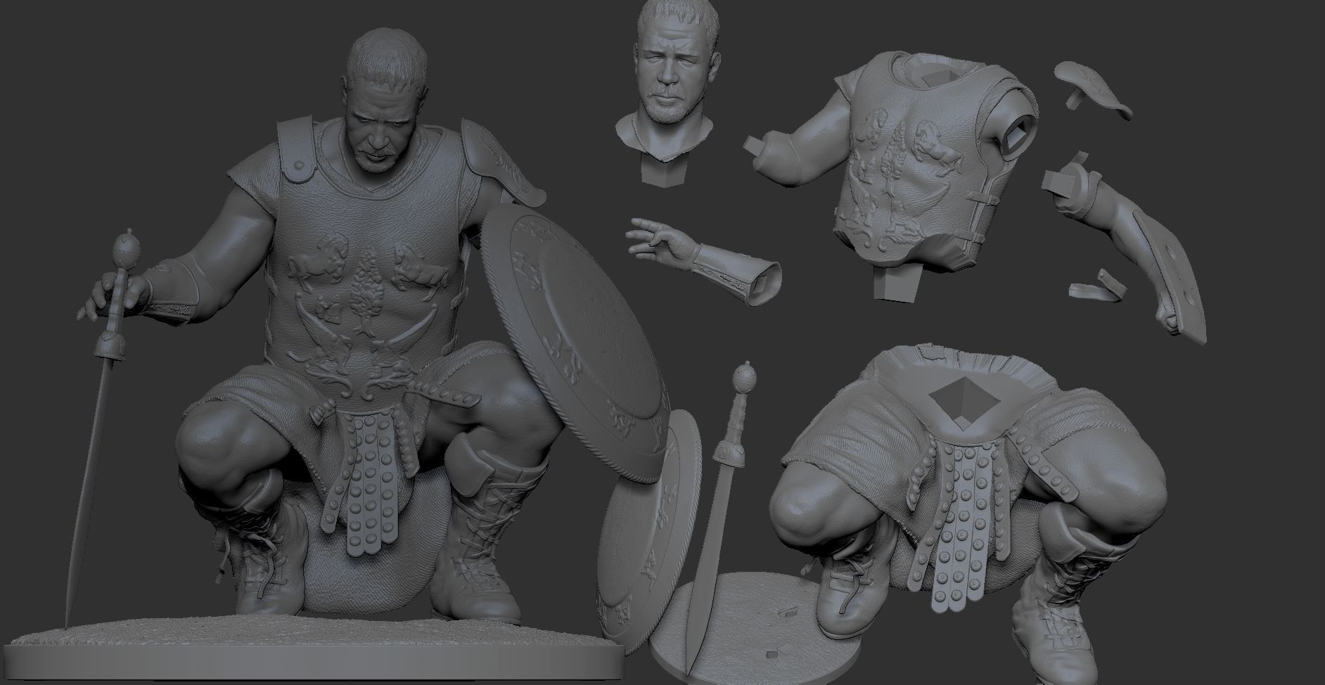 Maximum GLADIATOR 3D model 3D printable | CGTrader