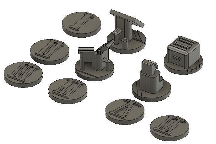 Sci Fi Objectives free 3D model 3D printable | CGTrader