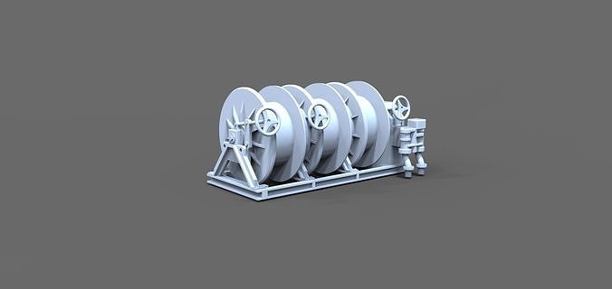 Storage winch for Nordic Vessel 3D model 3D printable | CGTrader