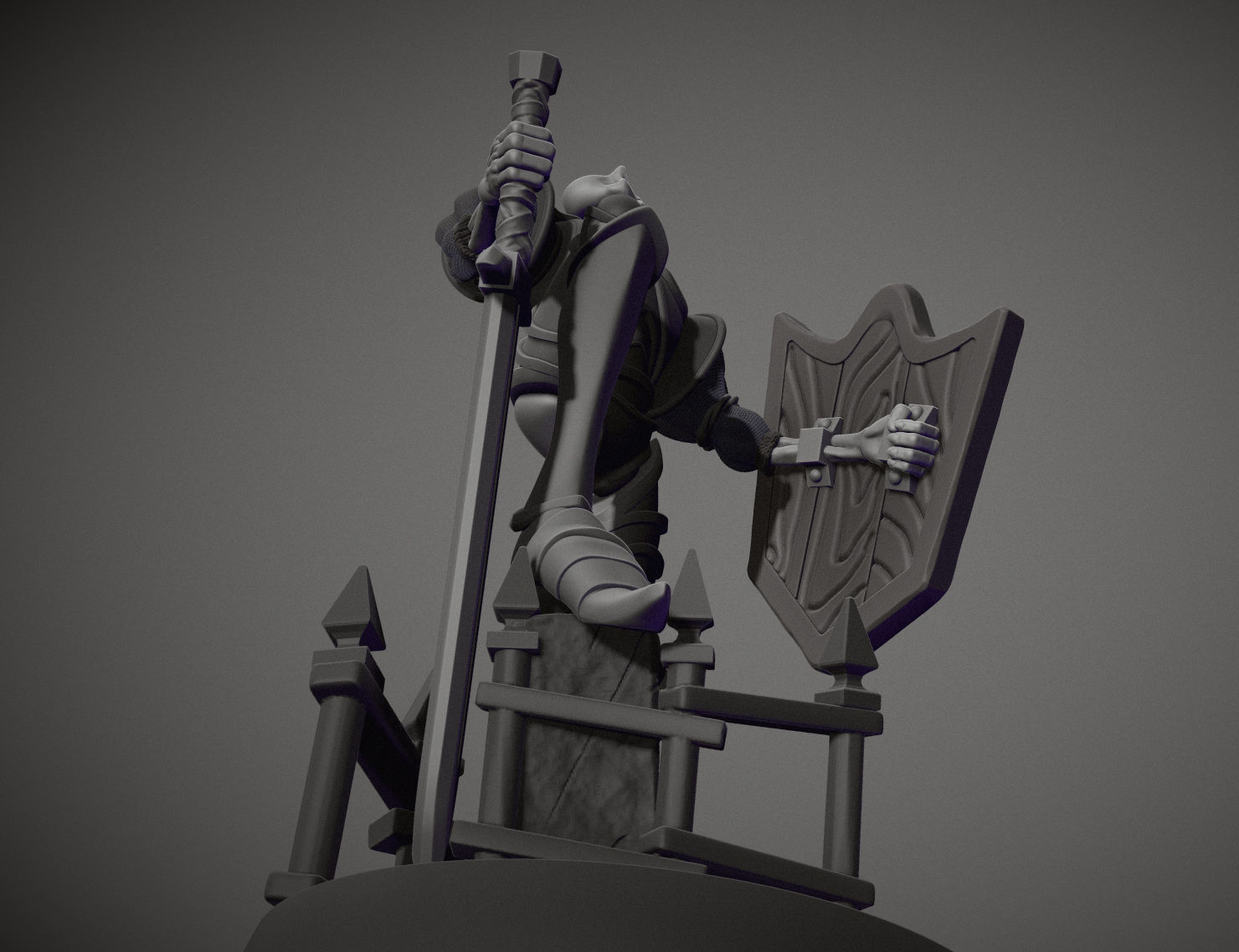 Sir Daniel Fortesque Collectible Statue 3D model 3D printable | CGTrader