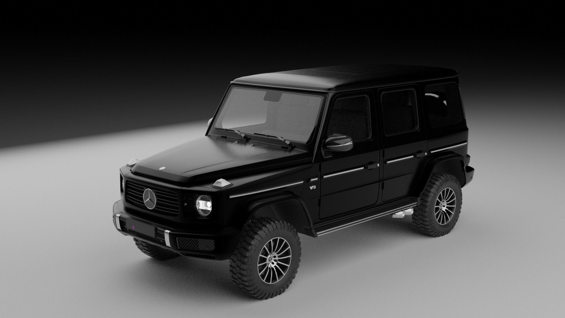 Mercedes g wagon 3D model animated rigged | CGTrader