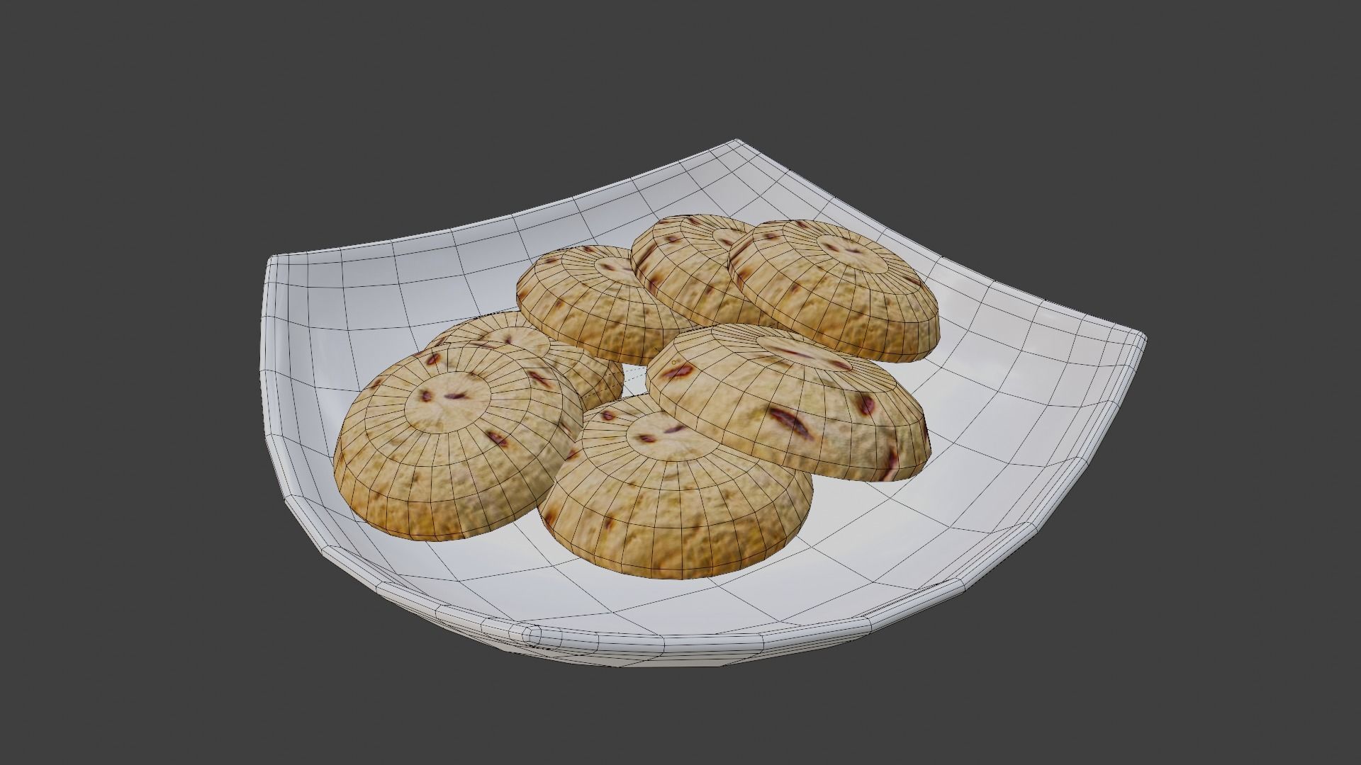 Cookies Low poly set in glass jar 3D model | CGTrader
