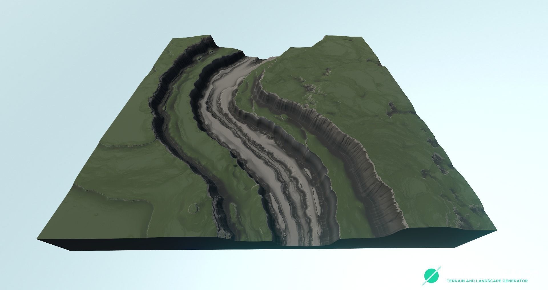 Plateau River 02 3D model | CGTrader