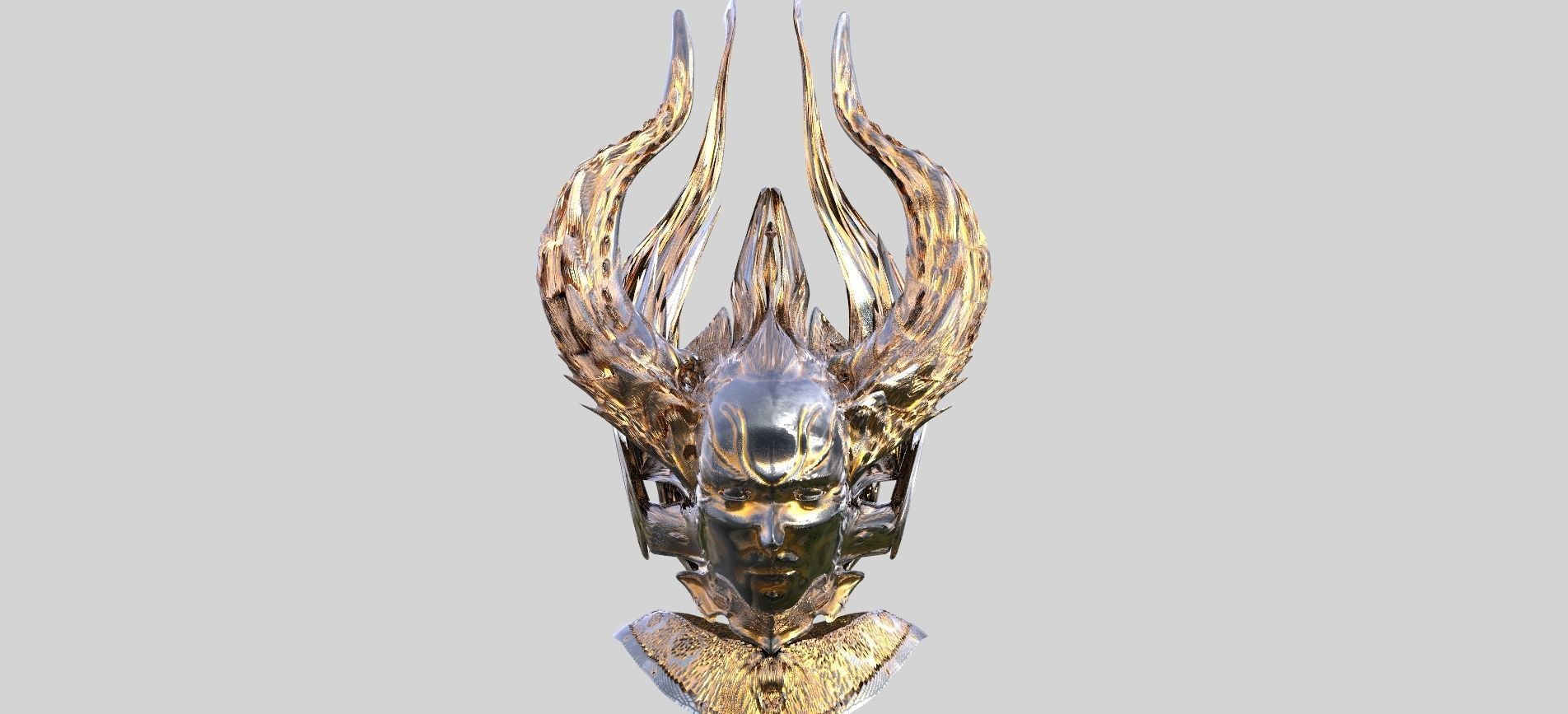 Angel Mask helmet 3D model | CGTrader